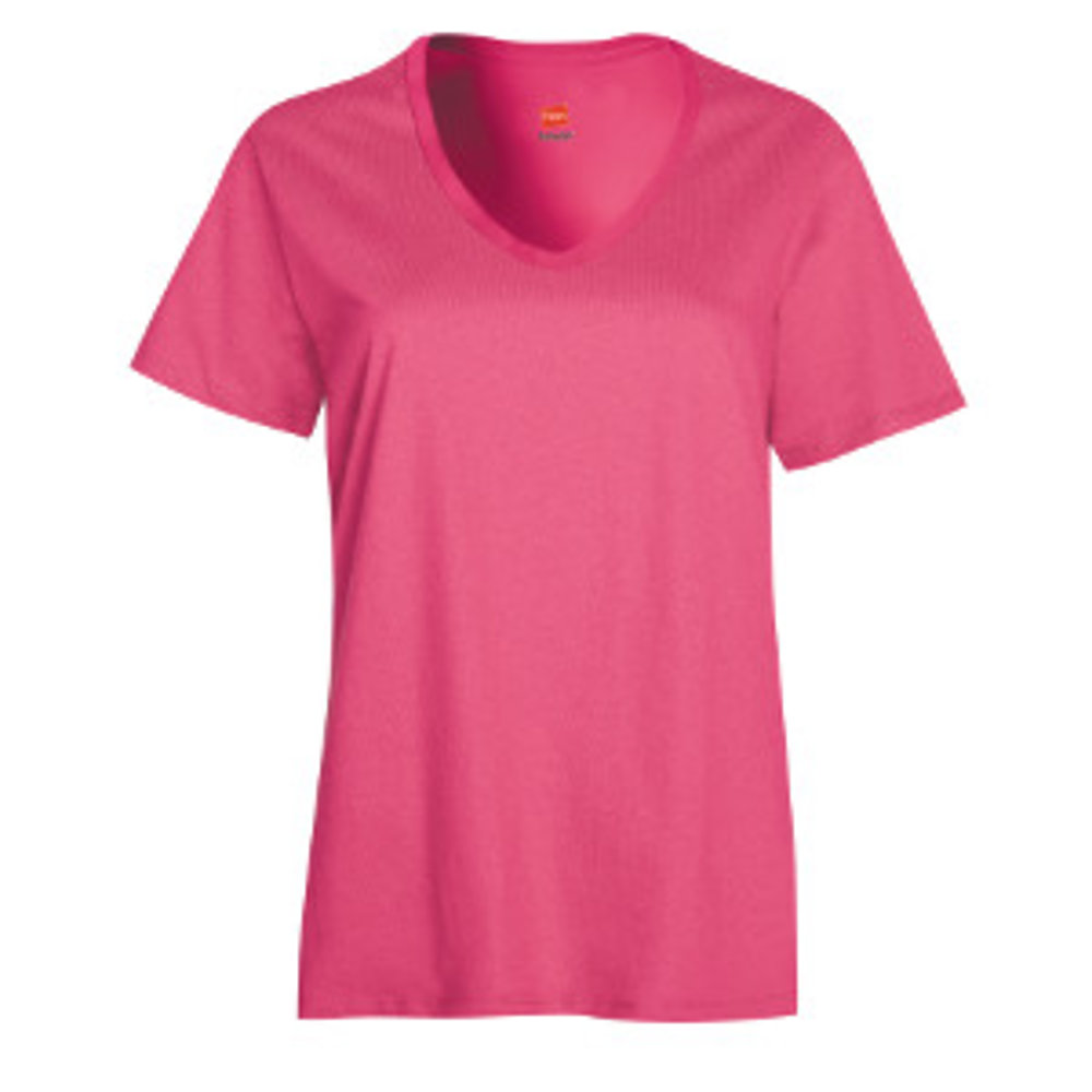 Hanes Womens Essential V Neck American T Shirt Company
